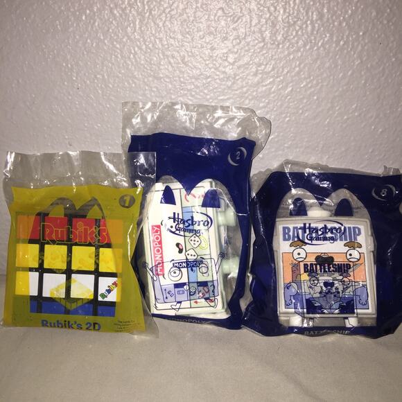 Hasbro | Toys | Ff Toy Mcdonalds Sealed New Monopoly Battleship Rubiks ...